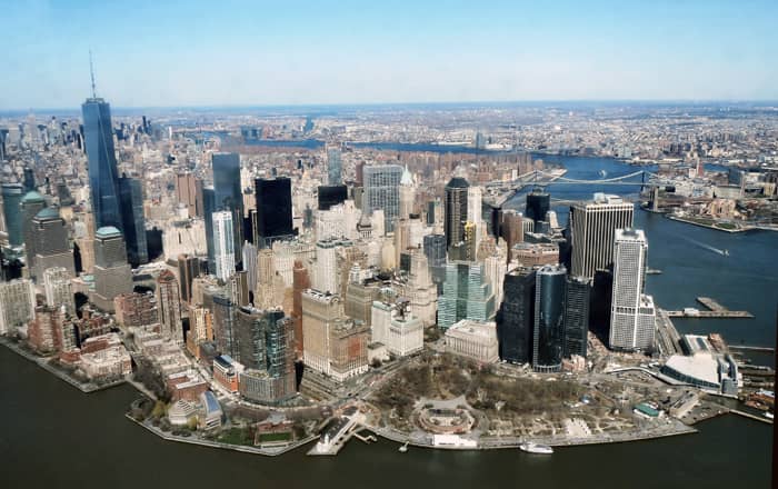 Lower Manhattan and the Financial District in New York